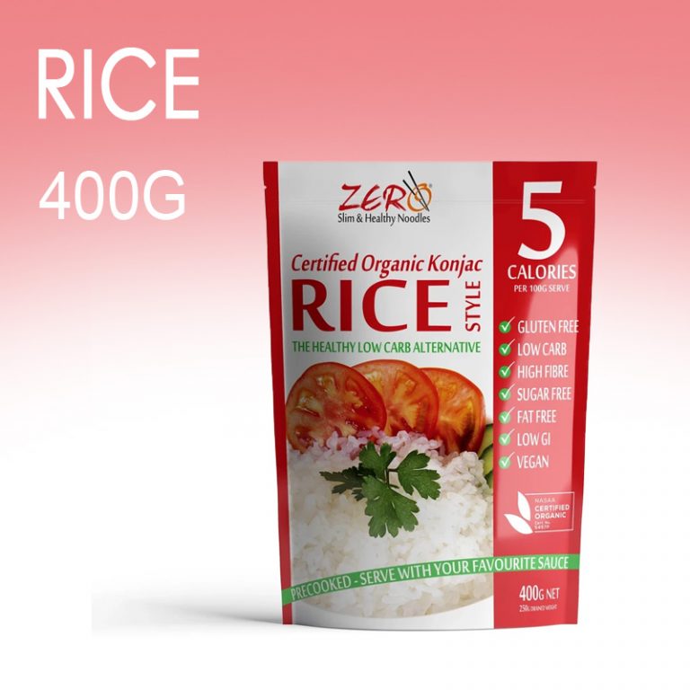 Zero Organic Konjac Rice 400g | Mega Health