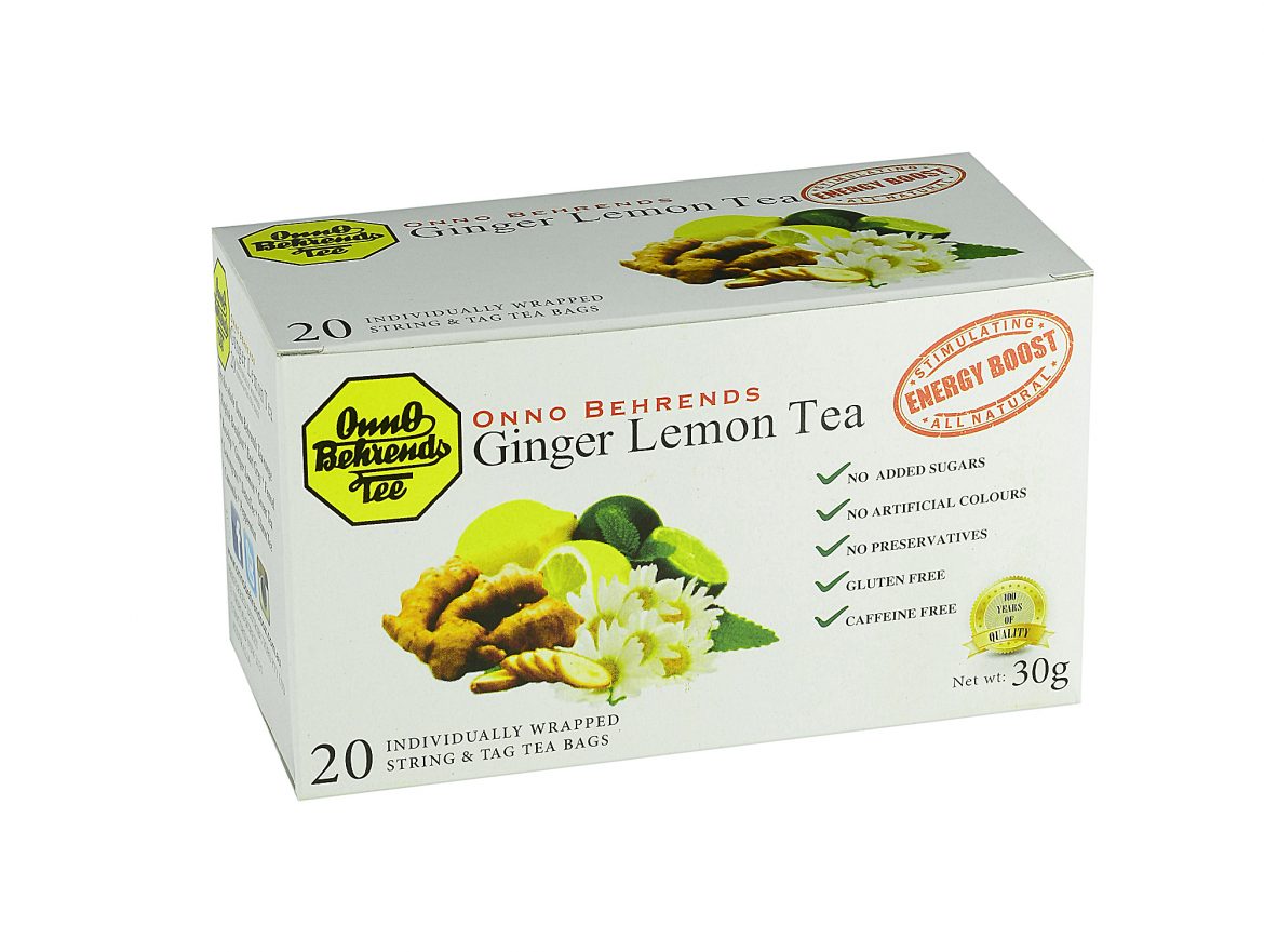 Onno Behrends Ginger Lemon Tea 20 Teabags | Mega Health